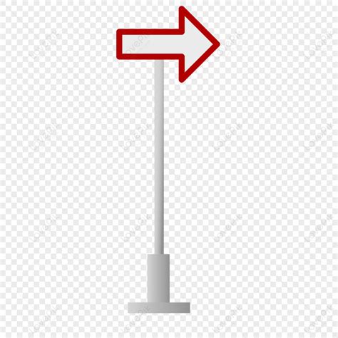Red High Right Sign Indicator Pointer Stereoscopic Png Picture And