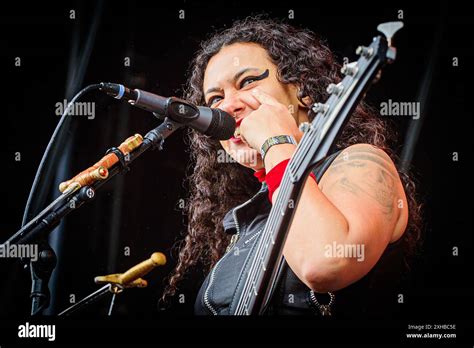 Copenhagen Denmark 22nd June 2024 The Brazilian Death Metal Band Crypta Performs A Live