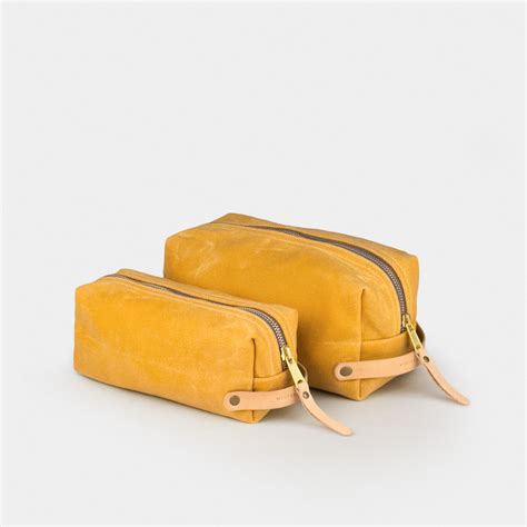 Waxed Canvas Dopp Kit Winter Session