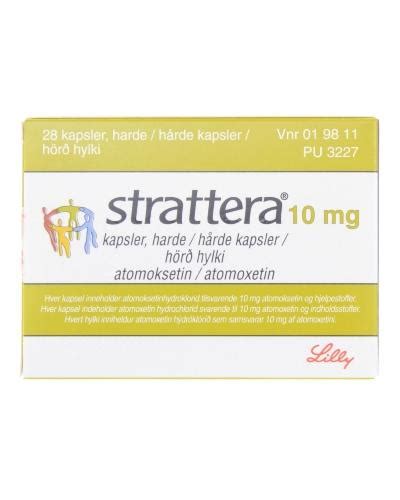 Strattera Kapsel Hard 10 Mg 28stk Apotek 1