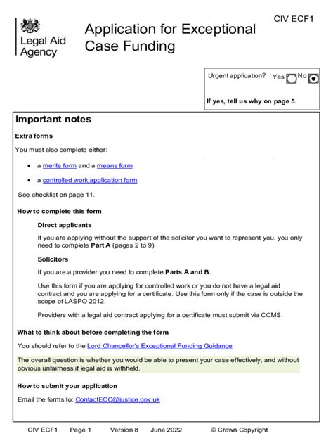 Fillable Online Application For Exceptional Case Fundingfill Free Fillable Application