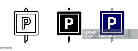 주차 표지판 아이콘입니다 주차장 지역 벡터 그림입니다 지정된 차량 공간에 대한 도로 및 교통 기호입니다 도시 교통 규제 픽토그램 공용 및 개인 주차장 표지판 0명에 대한