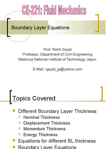 Boundary Layer Equations Pdf Boundary Layer Fluid Dynamics