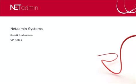 Ppt Netadmin Systems Powerpoint Presentation Free Download Id1573284
