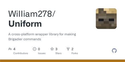 Github Wiiiiam278uniform A Cross Platform Wrapper Library For Making Brigadier Commands
