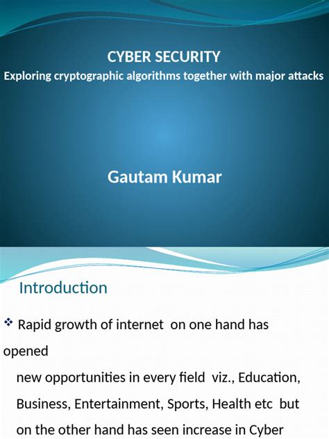 3 Exploring Cryptographic Algorithms Together With Major Attacks Pdf