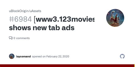 3123moviesgdn Shows New Tab Ads · Issue 6984 · Ublockoriginuassets · Github