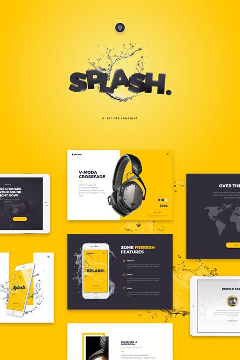 Splash Ui Kit For Sketch Behance
