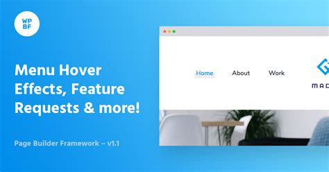 Menu Hover Effects Feature Requests And More Page Builder Framework