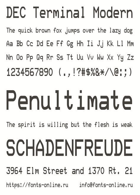 Dec Terminal Modern Font