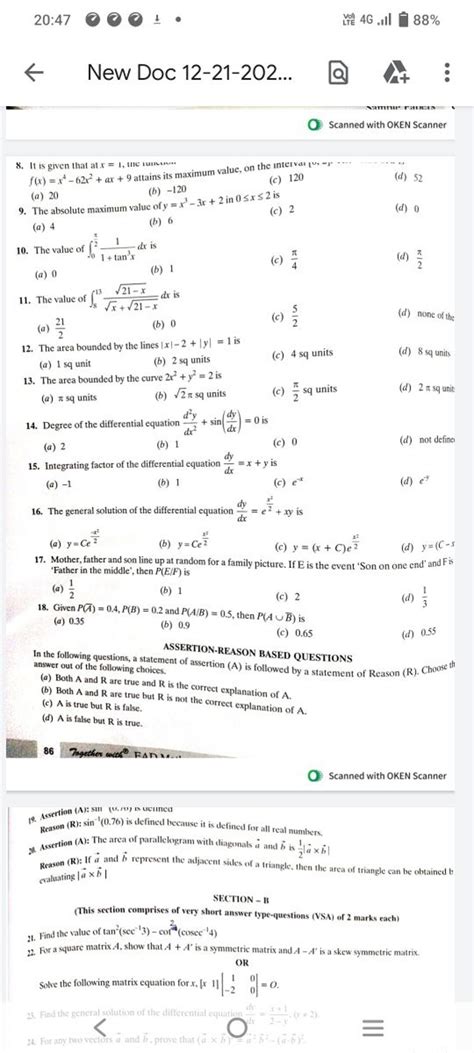 The Area Bounded By The Lines ∣x∣−2∣y∣1 Is Filo