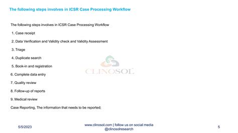 Collection Processing And Reporting Of Icsr Pptx