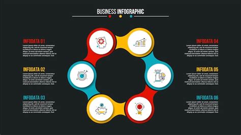 Premium Vector Business Data Visualization Abstract Elements Of Cycle