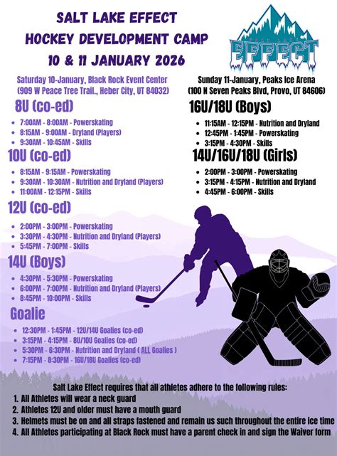 January 2026 Hockey Development Camp In Utah Salt Lake Effect