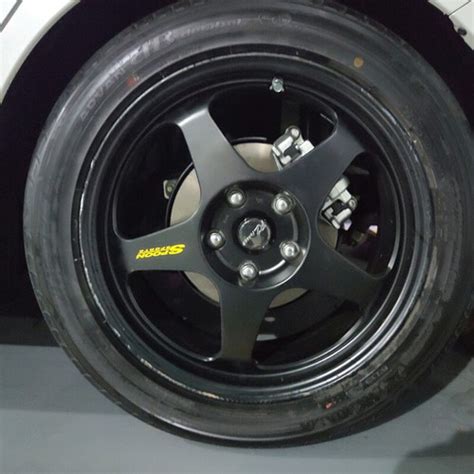 Jdm Style Spoon Sports Wheel Rims Sticker Slipstream Rota Restoration