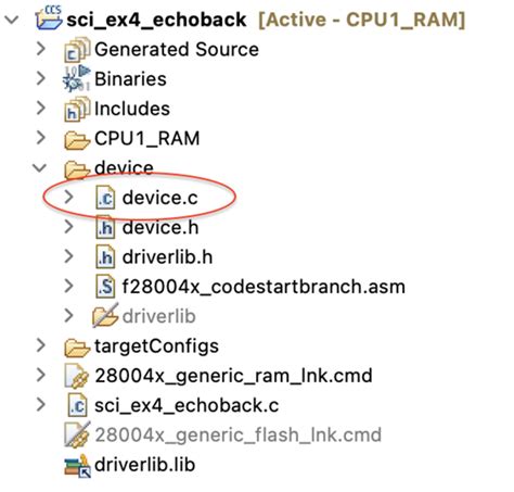 Tms320f280049c Error 10234 D Unresolved Symbols Remain Device