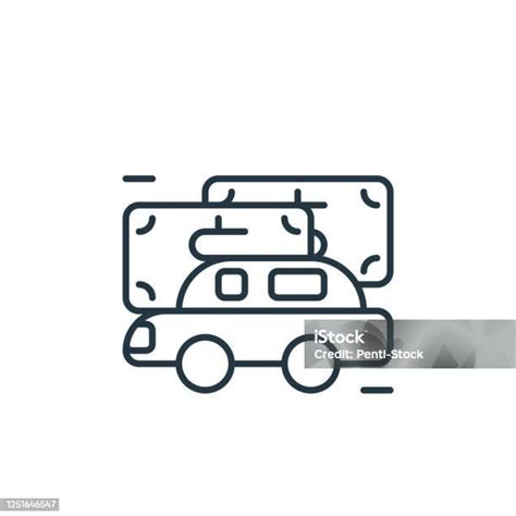 자동차 벡터 아이콘입니다 자동차 편집 가능한 스트로크 웹 및 모바일 앱 로고 인쇄 매체에 사용하기 위한 자동차 선형 기호입니다 얇은 선 그림 벡터 격리 된 윤곽선 도면입니다