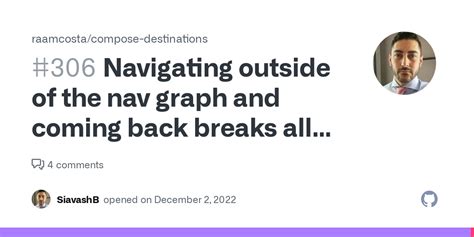 navigating outside of the nav graph and coming back breaks all but the