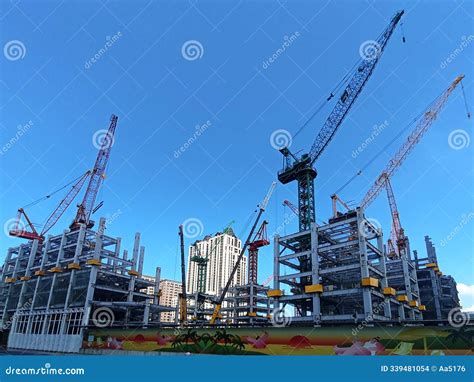 A Crane Is An Important Machine In The Construction Of Tall Buildings As A Tool Used To Lift