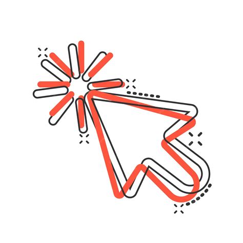 Premium Vector Computer Mouse Cursor Icon In Comic Style Arrow Cursor Vector Cartoon