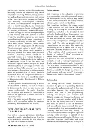 A Comprehensive Study On Outlier Detection In Data Mining PDF