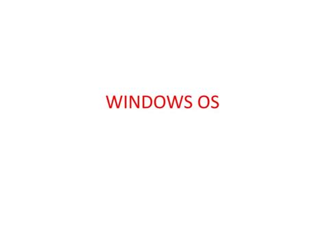 Linux And Windows Ppt
