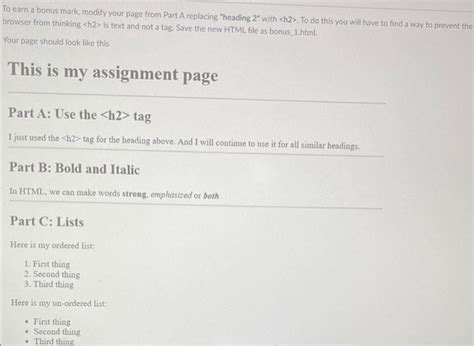 Solved Create An Html File Named Page1html Your Page