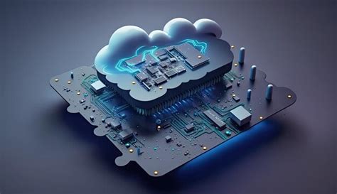 Premium AI Image Cloud Computing Technology Concept