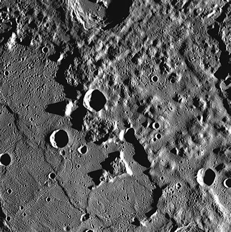 Messenger Image Of Mercury Peaks In Caloris Basin Spaceref