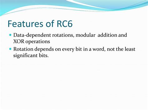 PPT Analysis Of RC6 Symmetric Encryption Algorithm PowerPoint Presentation ID 6582499