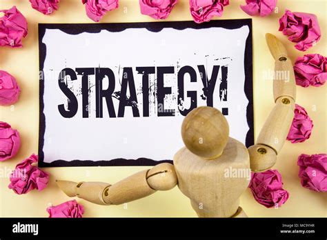 Handwriting Text Strategy Motivational Call Concept Meaning Group Of Ideas Planned To Achieve