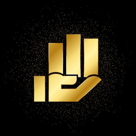 Database Server Data Gold Icon Vector Illustration Of Golden