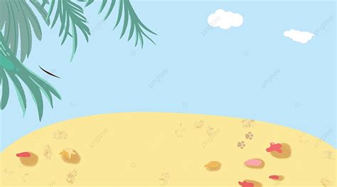 만화 핸드 드로잉 해변 모래사장 삽화 배경 Psd 배경 소재 해변 해변 일러스트 배경 배경 일러스트 및 사진 무료 다운로드 Pngtree