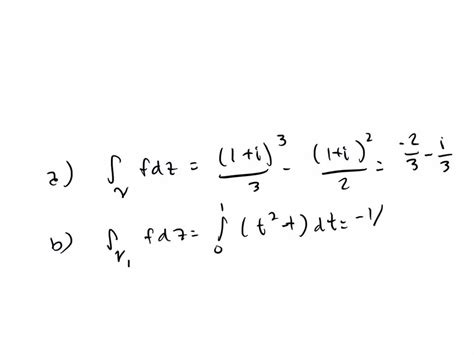 Solved Evaluate The Following Line Integrals In The Complex Plane