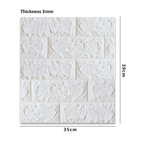 12 Darab 3d S Faom Falpaszta Tégla Öntapadós Háttérkép Dekoráció