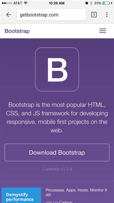 Bootstrap · The Worlds Most Popular Mobile First And Responsive Front
