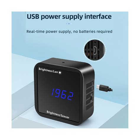 Tuya Zigbee Light Sensor Brightness Detector With Temperature Humidity Detection Display