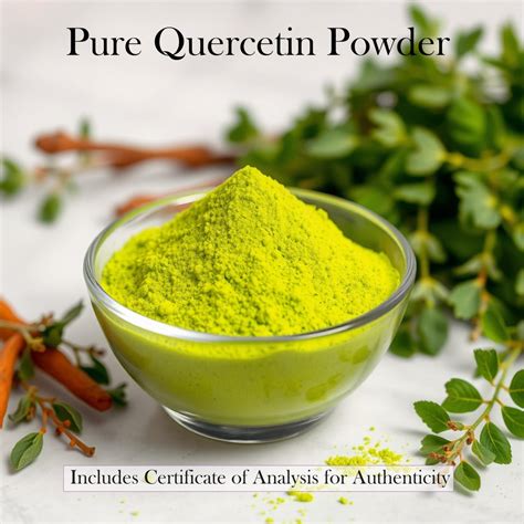 Quercetin Powder Pure With Certificate Of Analysis Etsy Uk