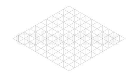 Isometric Grid Line Background Outline Isometric Template P Colourbox