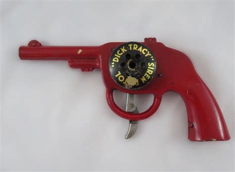 Vintage 1930s Dick Tracy Siren Police Pistol Metal Handgun 1831876641