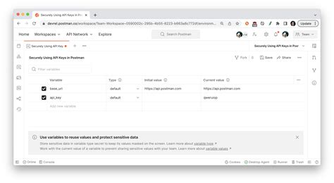 Securely Using API Keys In Postman