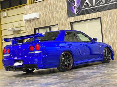 Nissan Skyline 25gt V 2001 Blue M 101706 Km Details Japanese