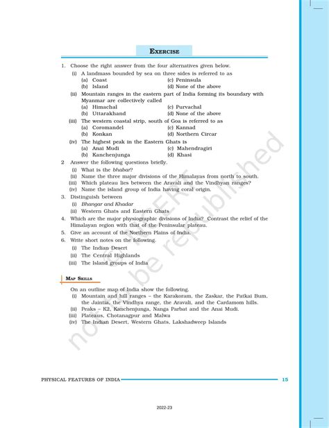 Ncert Book For Class 9 Geography Chapter 2 Physical Features