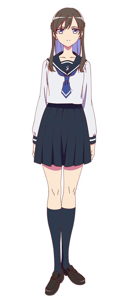 Tanizaki Shion Na Nare Hana Nare Highres Official Art 1girl Black Sailor Collar Black