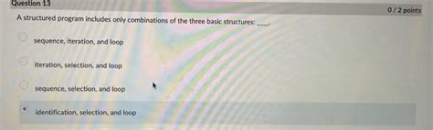 solved a structured program includes only combinations of