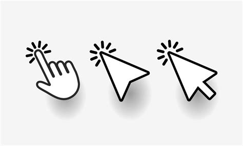 Hand Pointer Icons Pointer Click Cursor Icon Clicking Finger Computer