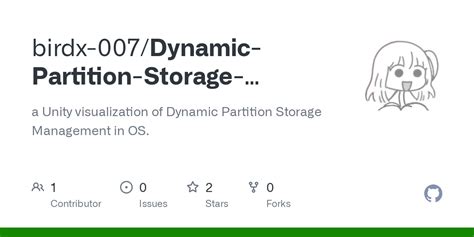 Github Birdx 007dynamic Partition Storage Management Visualization