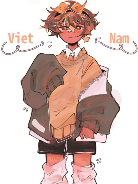 Countryhumans Vietnam Dibujo De Personajes Personajes Dibujos