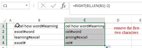 Remove First And Last Character From Text String In Excel Design Talk