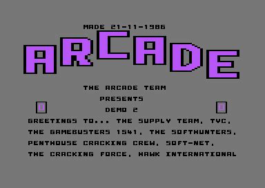 CSDb Demo 2 By The Arcade Team 1986